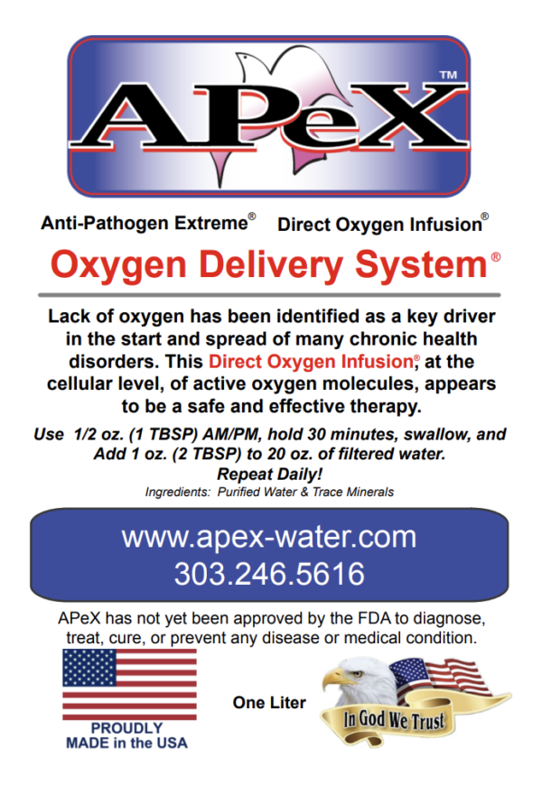 APeX Water – Oxygen Delivery System Official Source for APeX Water ...